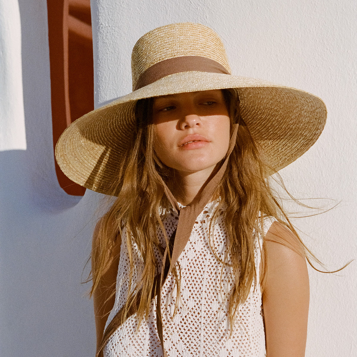 Paloma Sun - Straw Boater Hat (Natural) | Lack of Color [US]