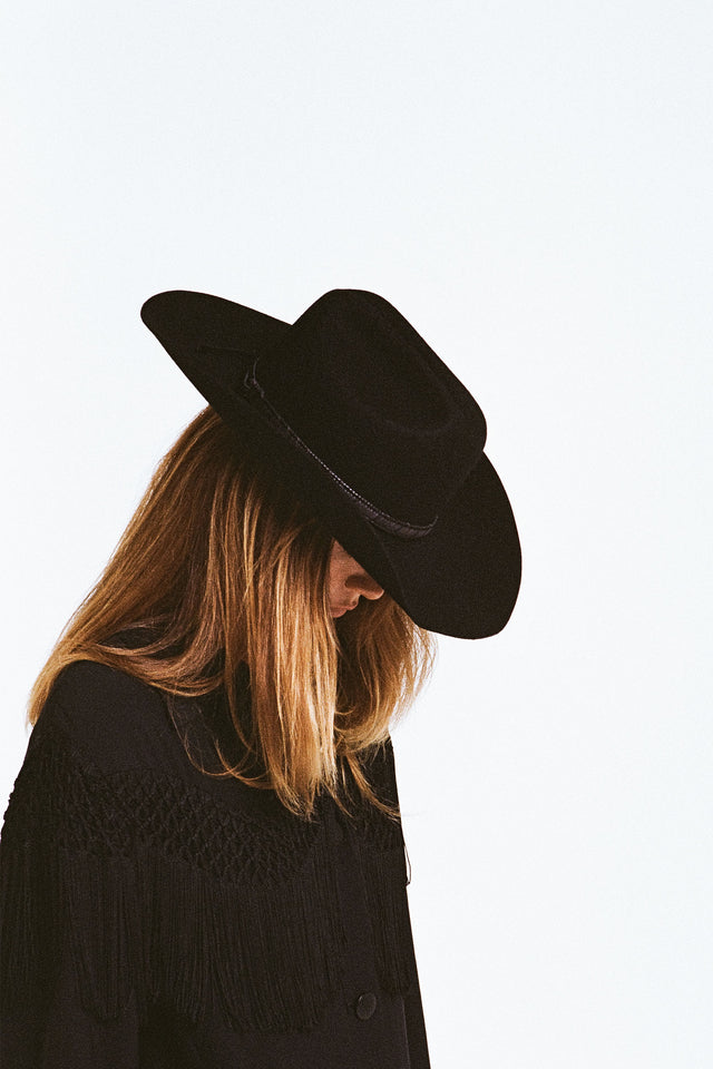 The Ridge - Wool Felt Cowboy Hat in Black | Lack of Color US
