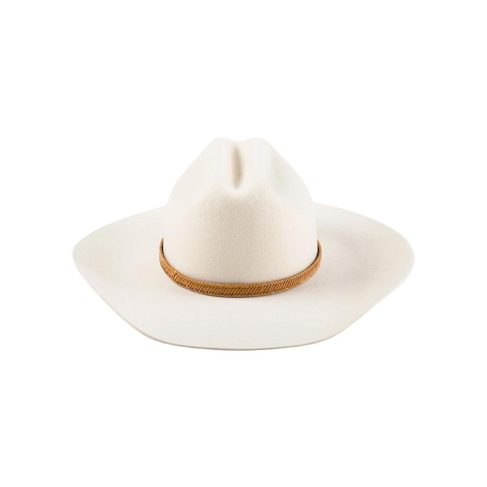 The Ridge - Wool Felt Cowboy Hat (White) | Lack of Color [US]