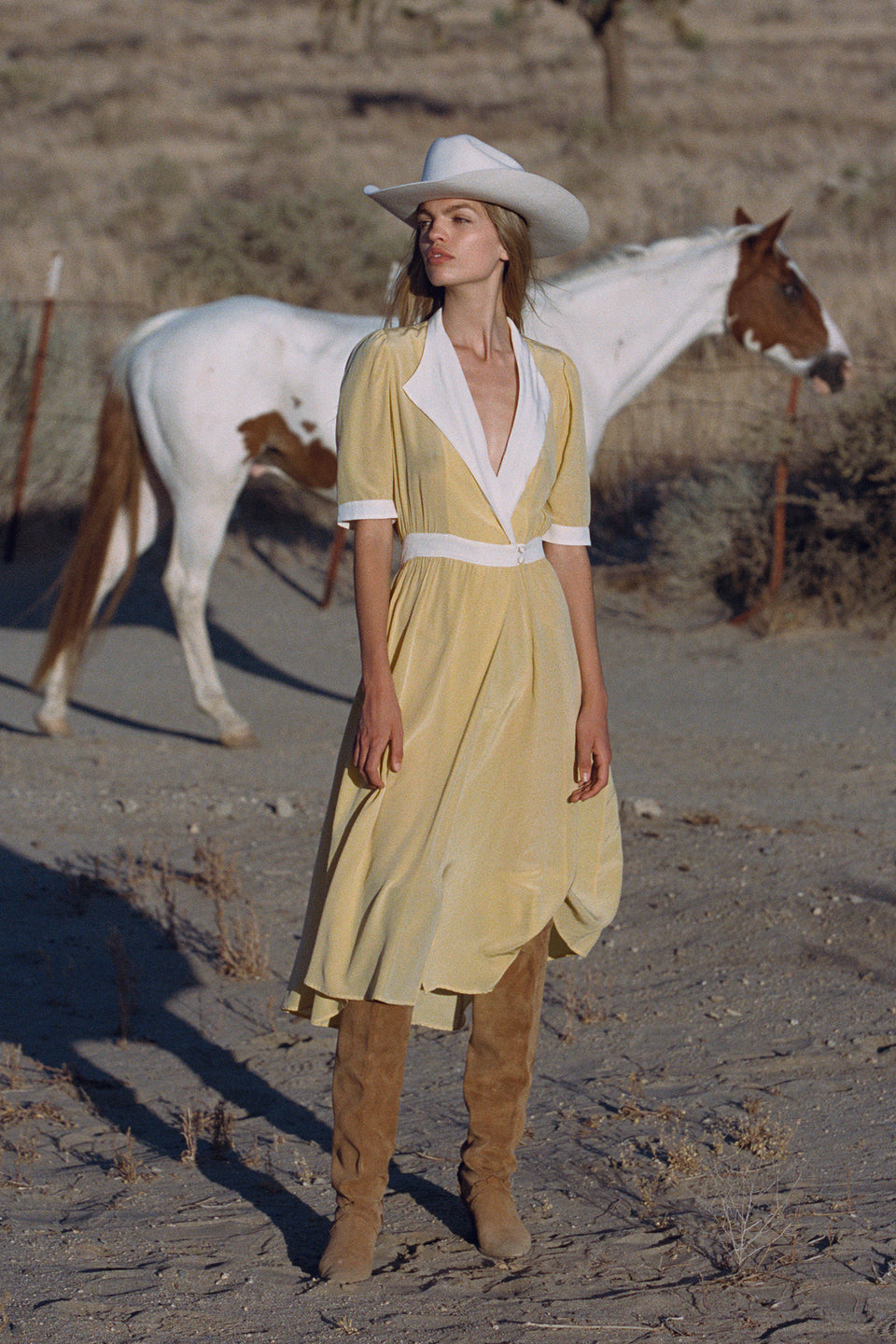 The Ridge - Wool Felt Cowboy Hat in White | Lack of Color US